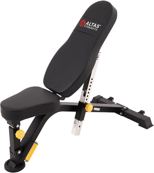 Altas Strength Adjustable Utility Bench Your Home Gym Smith Machine Ac ...