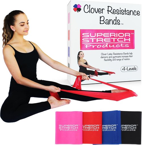 Clover Resistance Bands - Stretch Bands for Dance, Ballet, Gymnastics ...