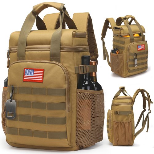 Tactical Backpack Cooler,Lunch Backpack for Men Work with Handle，Soft ...