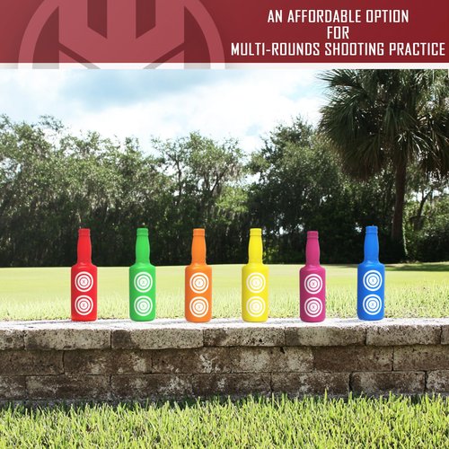 KNINE OUTDOORS 6 Pack Plastic Bottles Shooting Targets for Shooting, 6 ...