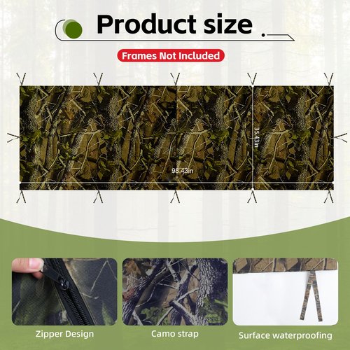 Cakmecwy Hunting Blinds, Deer Hunting Tree Stand Blind Cover, Universa ...